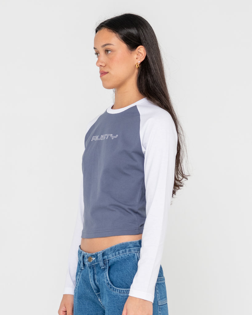 TEKKY LONG SLEEVE RAGLAN SKIMMER TEE | Rusty EU